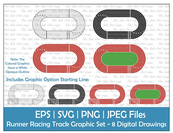 Track Starting Line Clip Art