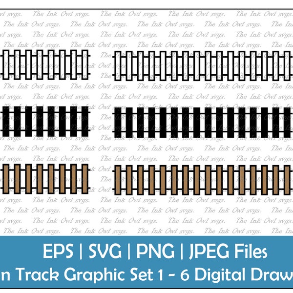 Railroad Tracks Svg - Etsy
