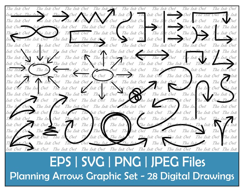 Arrow Icon Vector Clipart Set 2 / Bullet List Planner and Brainstorming ...