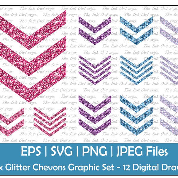 Glitter Chevron - Etsy