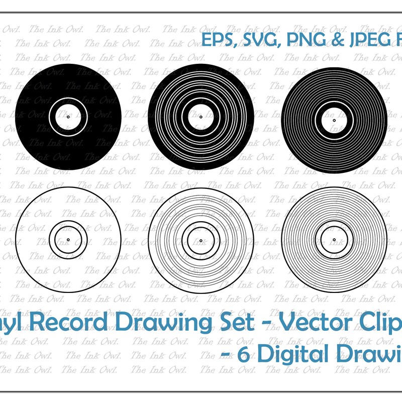 Vinyl Record Clipart - Etsy