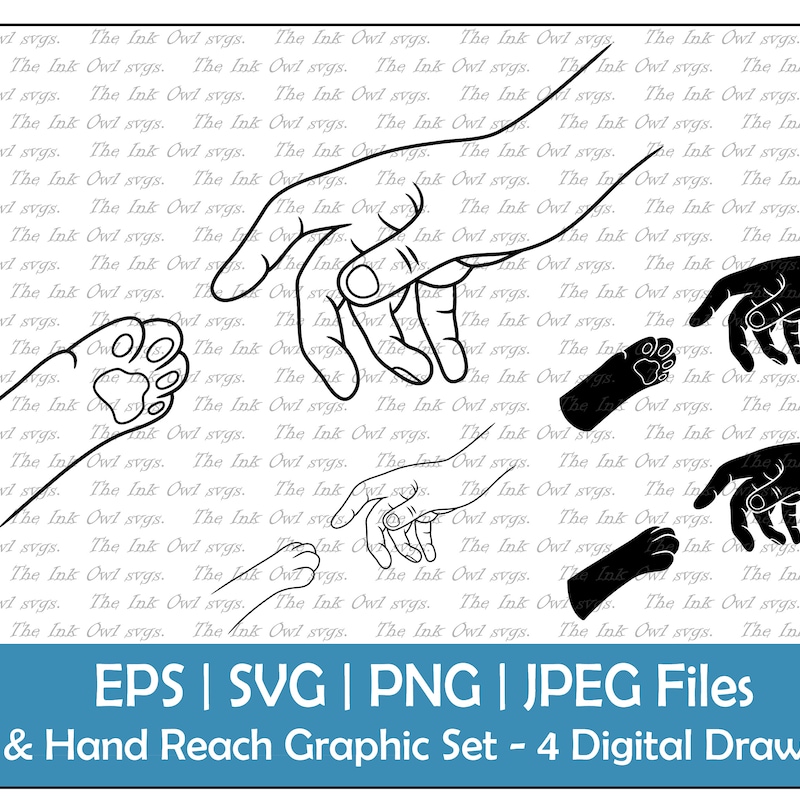 Cat Paw and Hands - Etsy