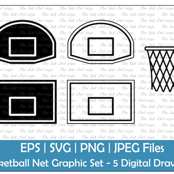 Basketball Net Svg - Etsy
