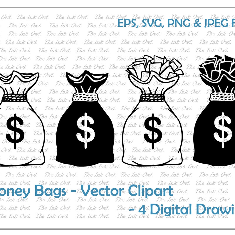 Money Bag Svg - Etsy