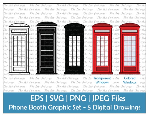 London Phone Booth Drawing