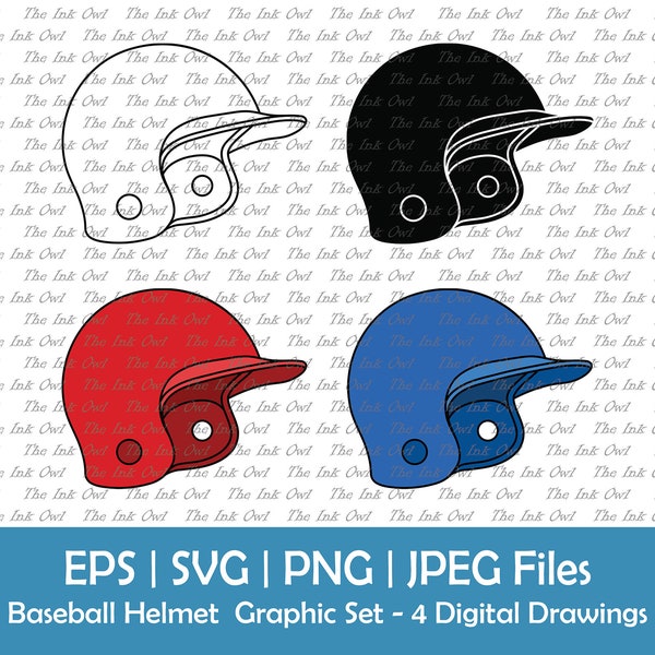 Baseball Helmet Svg - Etsy