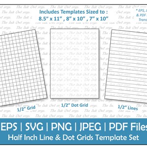 1/2 Inch Grid Svg - Etsy