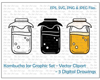 Grapes Vector Clipart / Outline & Stamp Drawing Graphic / | Etsy