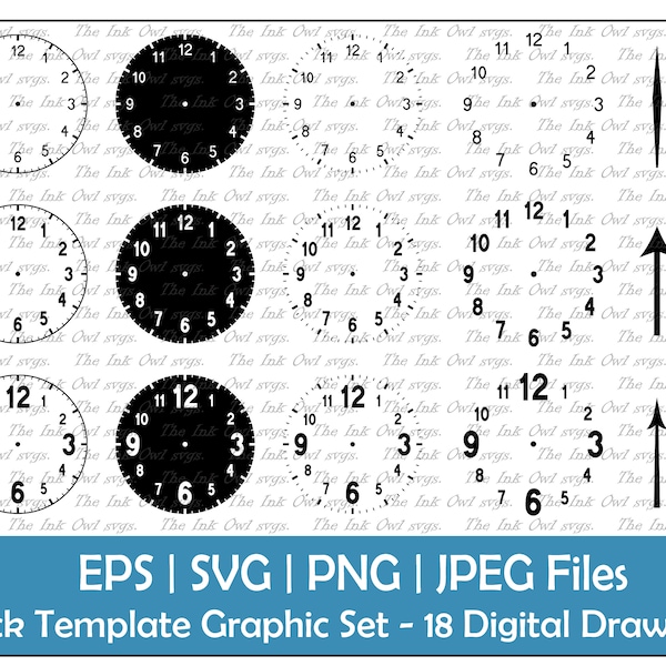 Clock Template - Etsy Canada
