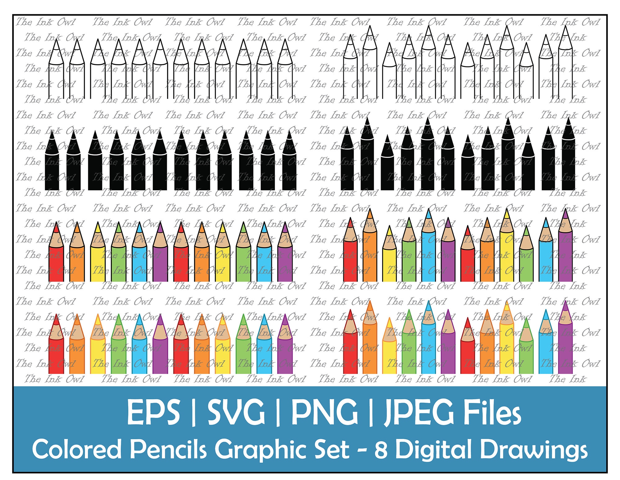 Colored Pencil Border Clip Art Colored Pencil Border Clipart Images