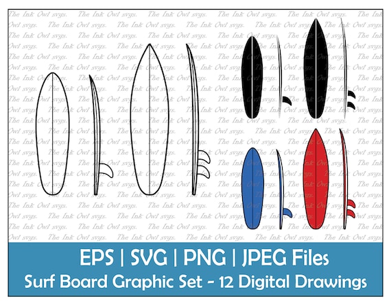 Surfboard Longboard Outline