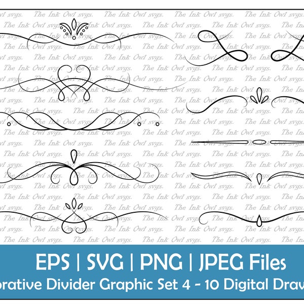Floral Border Divider Svg - Etsy