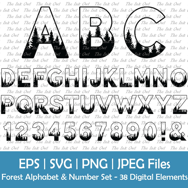 Camping Alphabet - Etsy