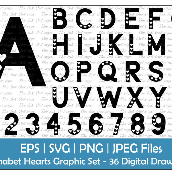 Heart Font Svg - Etsy