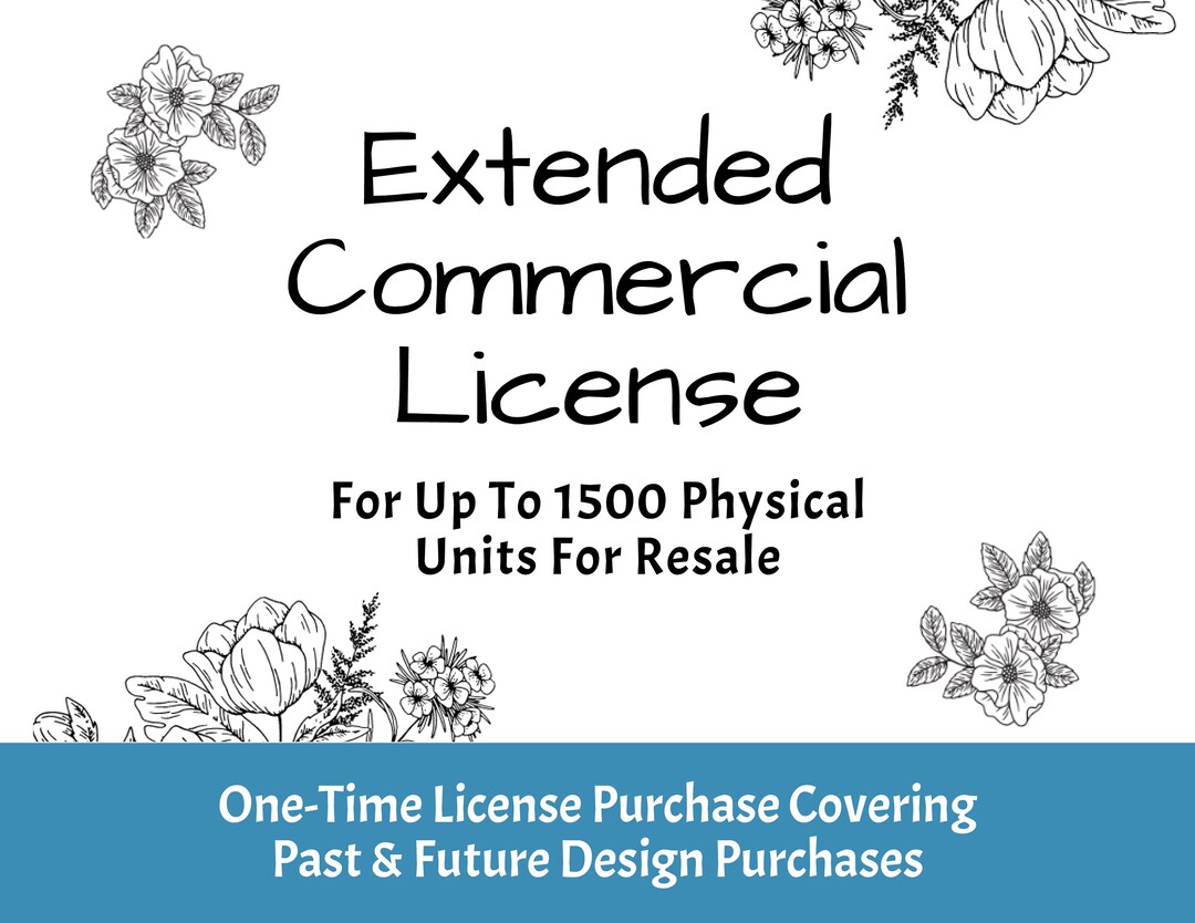 Extended Commercial License for Clipart Graphics / up to 1500 Physical ...