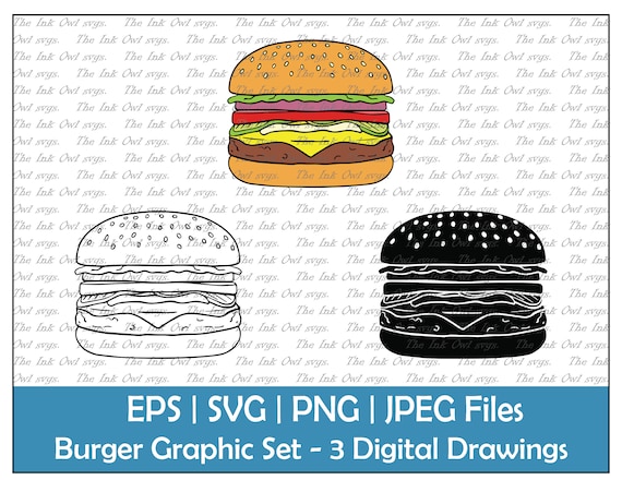 Hamburger Outline Printable