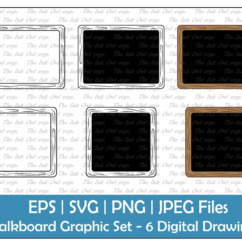 Chalkboard Clip Art - Etsy