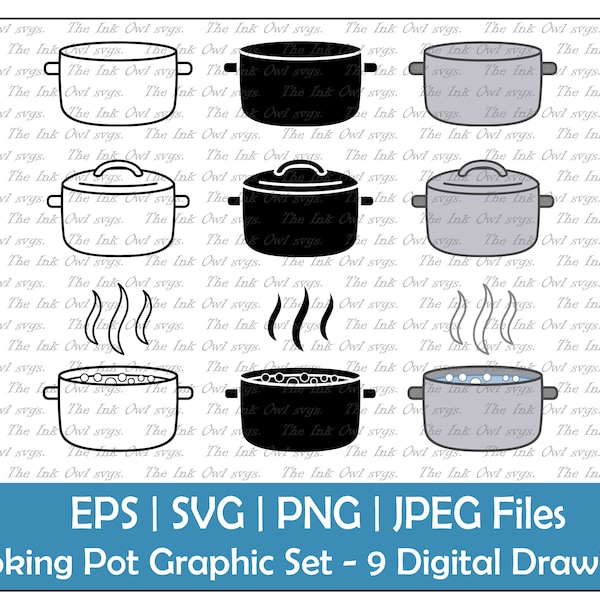 Boiling Pot Svg - Etsy