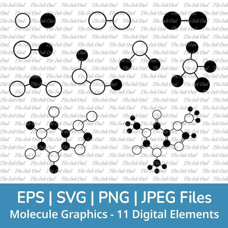 Molecule Svg - Etsy