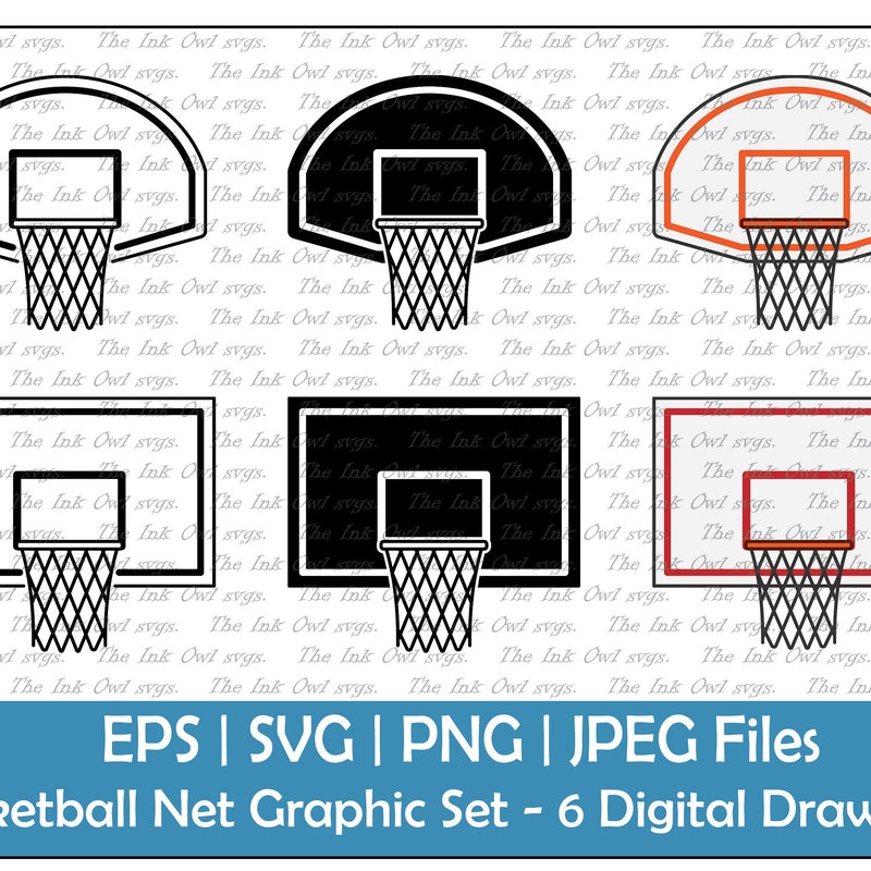 Basketball Net Svg - Etsy