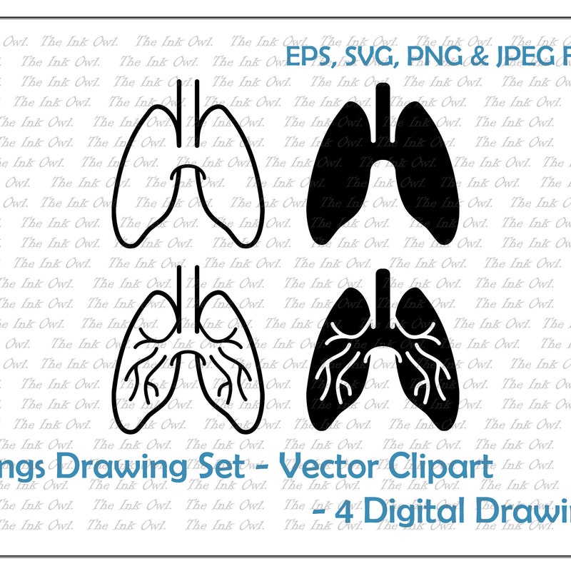 Lung Svg - Etsy