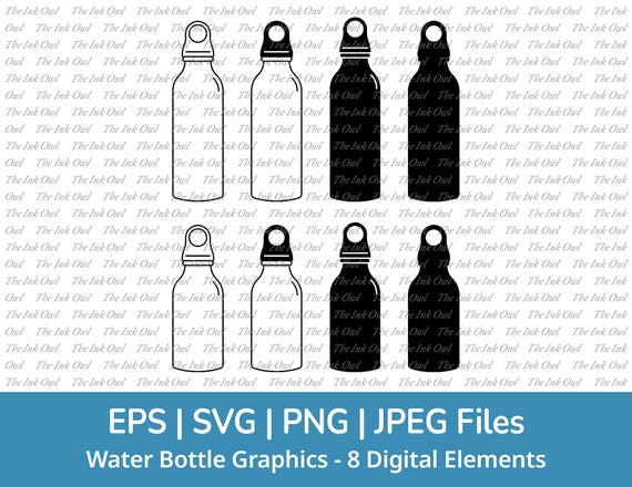 Reusable Water Bottle Vector