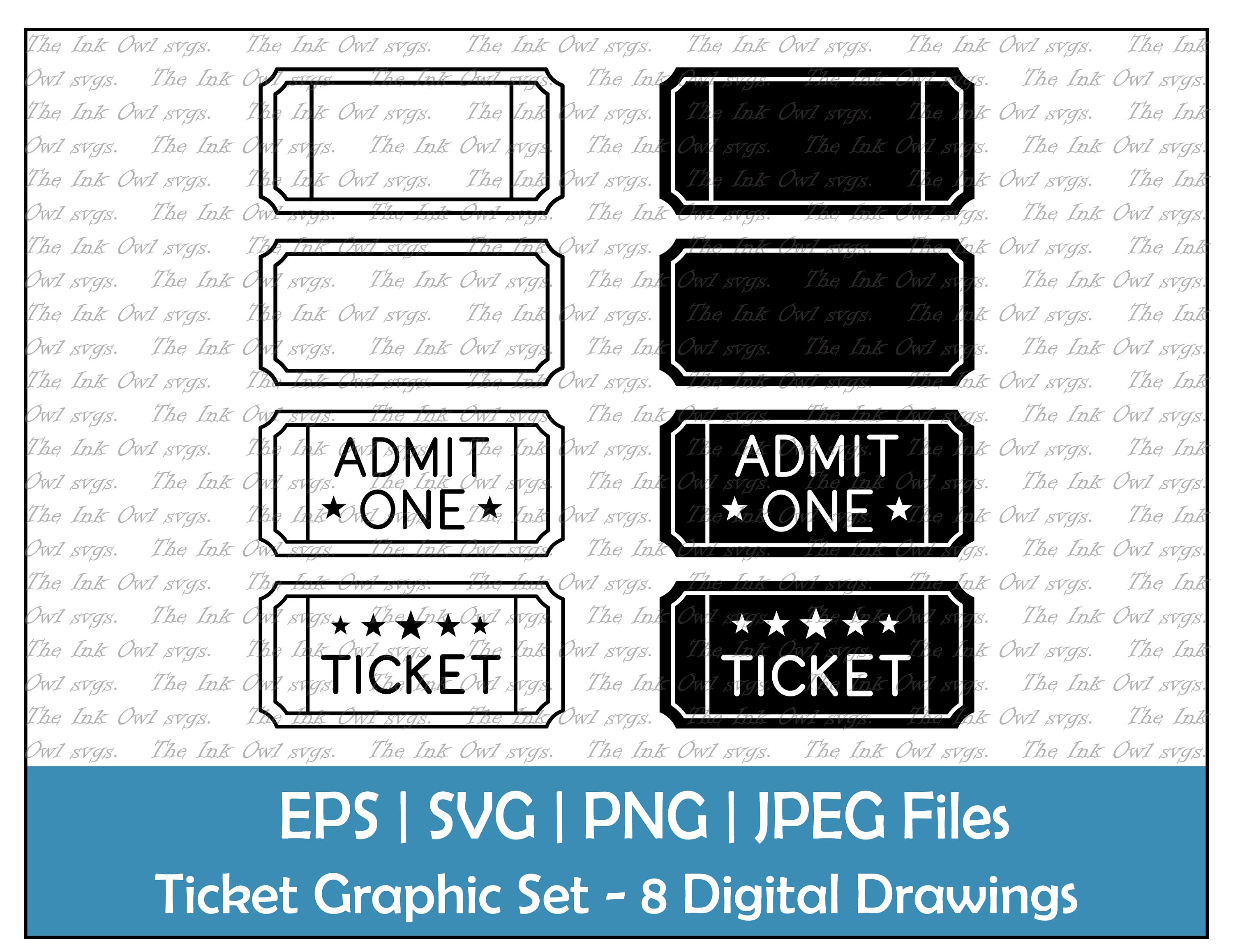 Blank Movie Ticket Clip Art