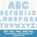 Colorful Polka Dot Alphabet Letters Vector Clipart / Text Graphics ...