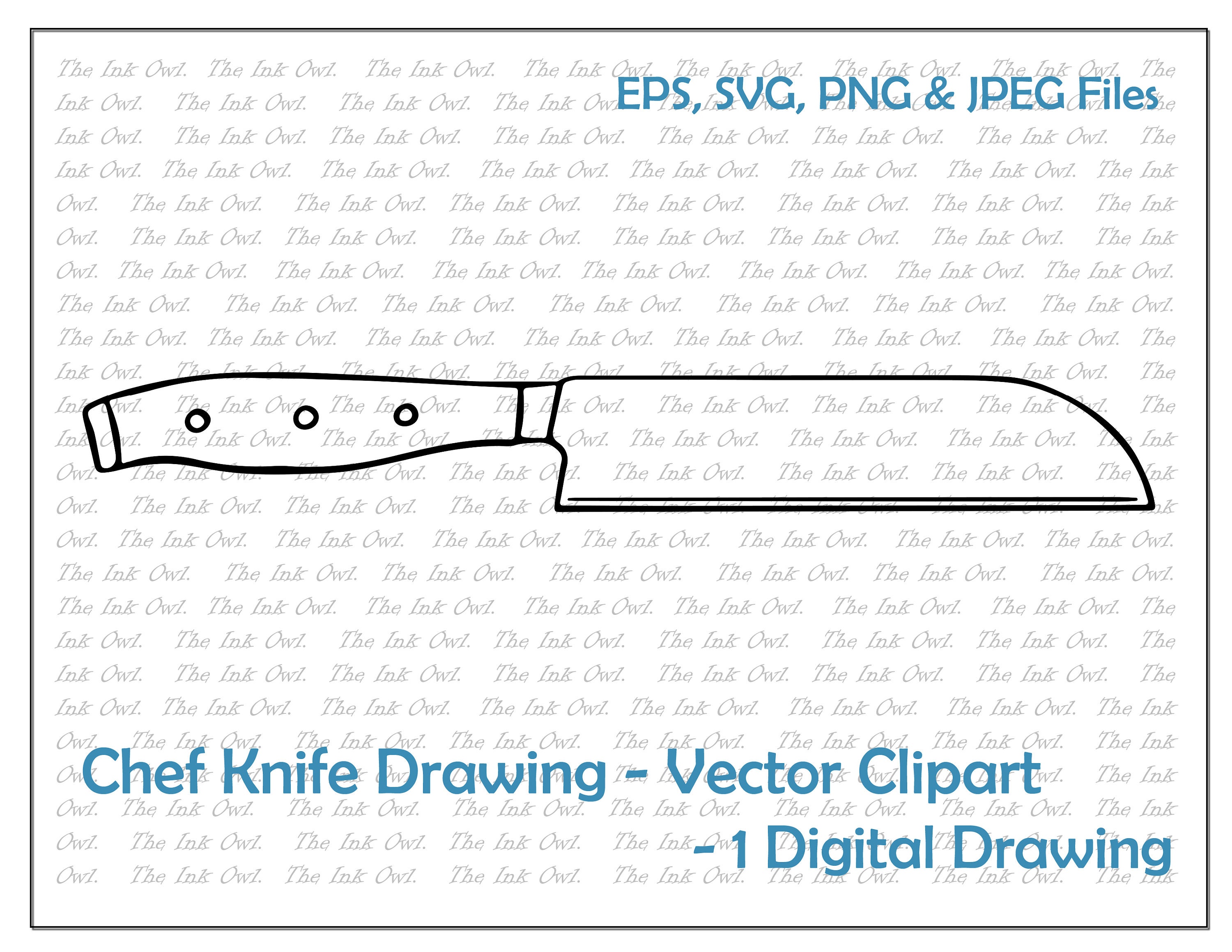 Chefs Knife Drawing
