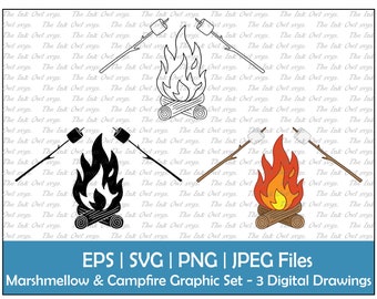 Camping Clipart Bundle - Etsy