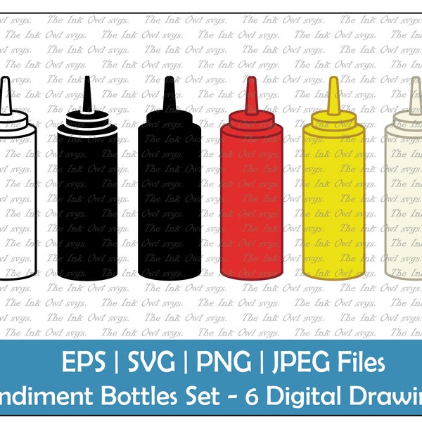 Condiment Mustard Svg - Etsy