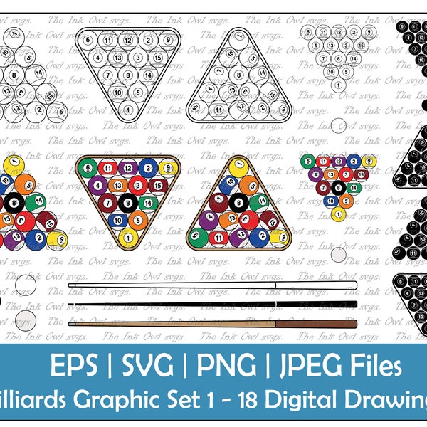 Billiards Svg - Etsy