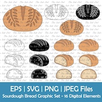 Bread SVG, Bread Basket Svg, Loaf of Bread Clipart, Bread Cricut ...