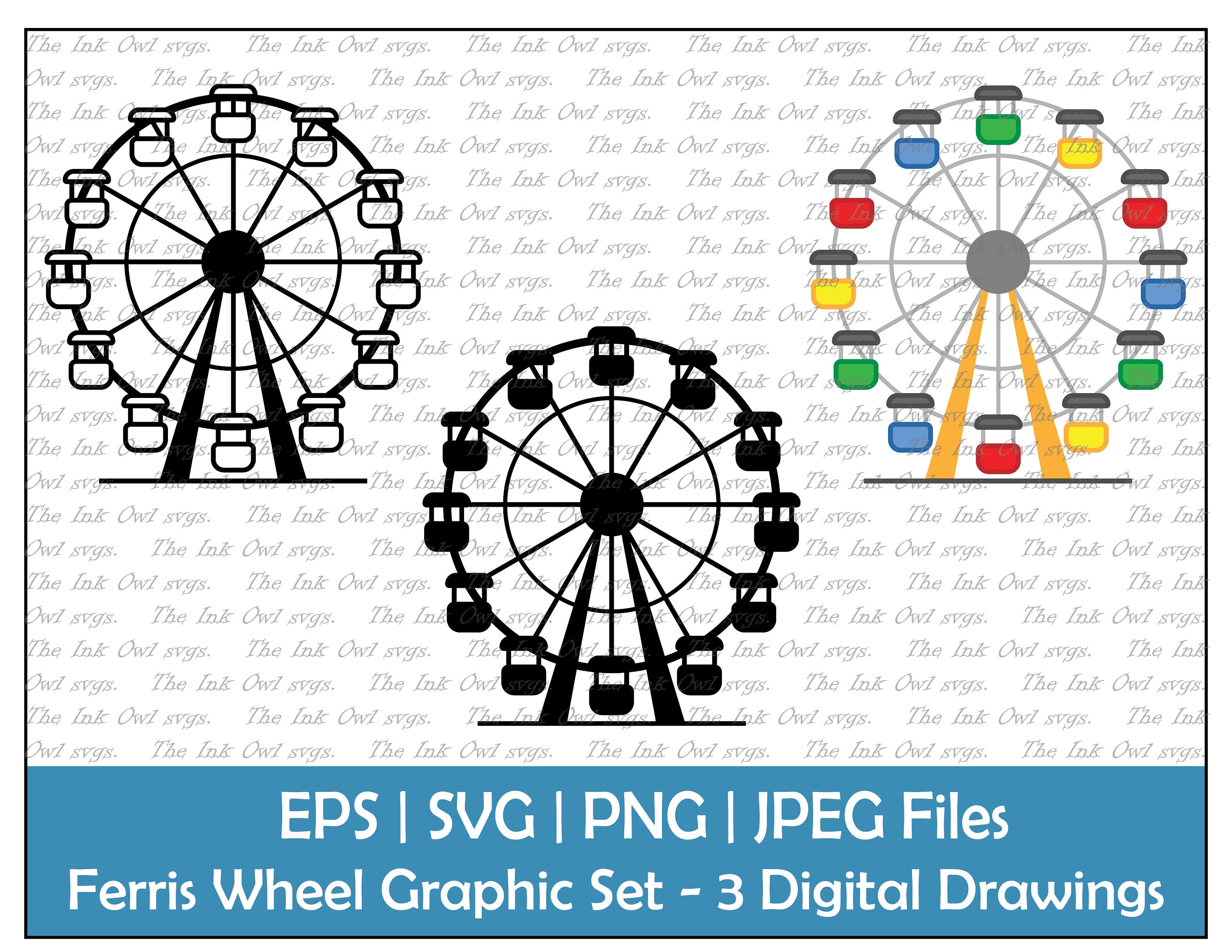 Ferris Wheel Drawing Png