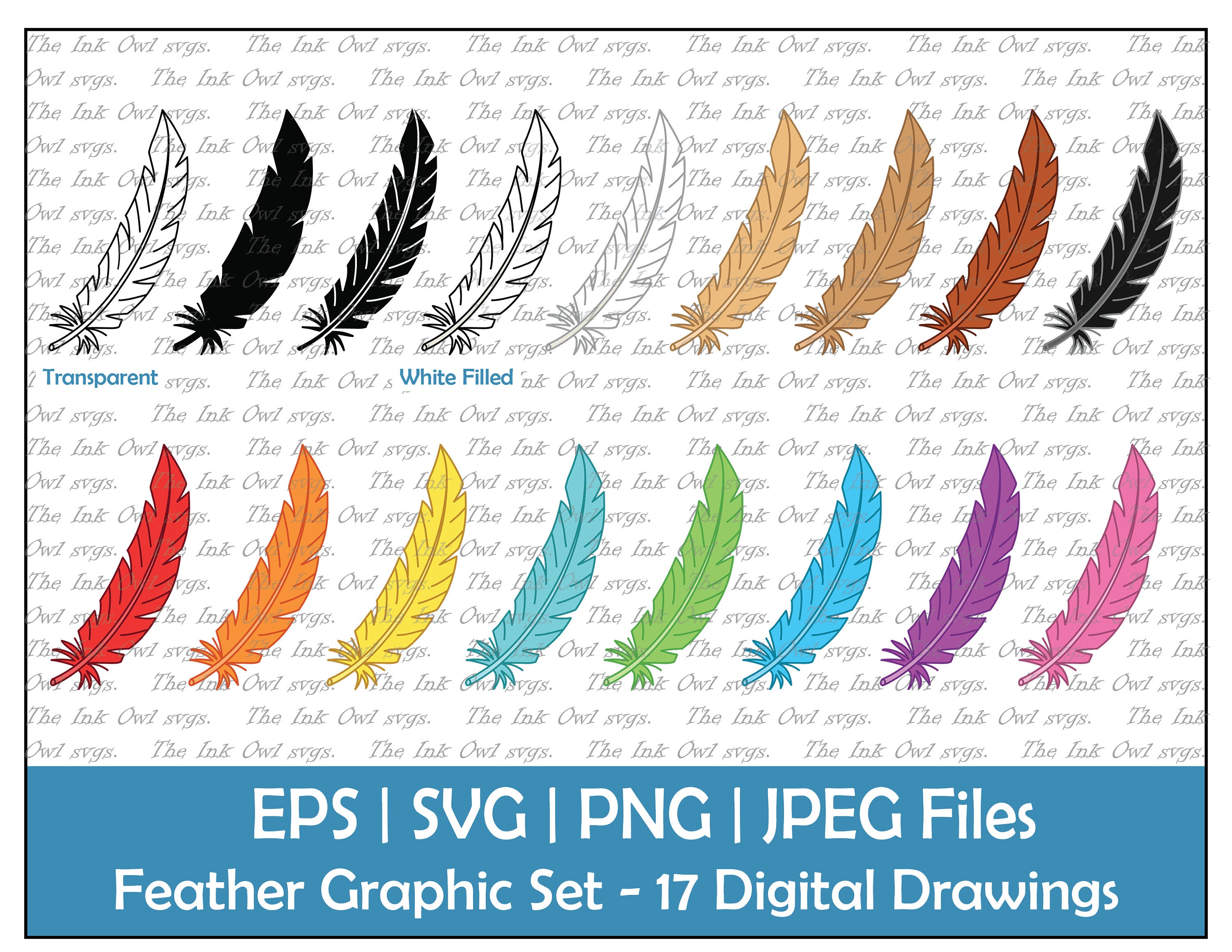 Feather Outline Clipart