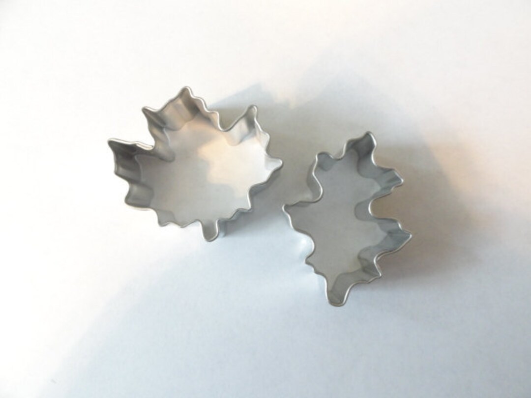 MINI Leaf Cookie Cutters Set/2. 2 Inches - Etsy