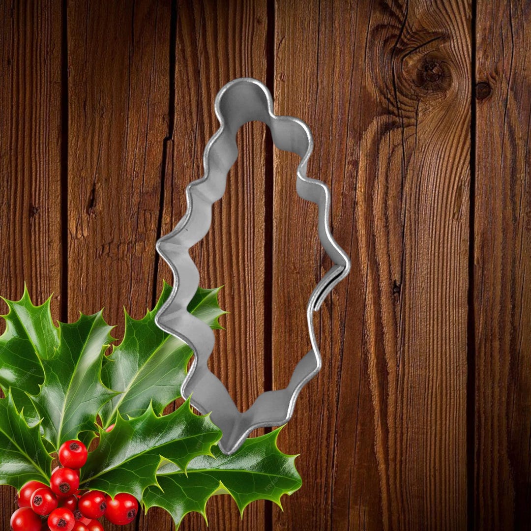 MINI HOLLY LEAF Metal Cookie Cutter About 1.75 Inches Tall - Etsy