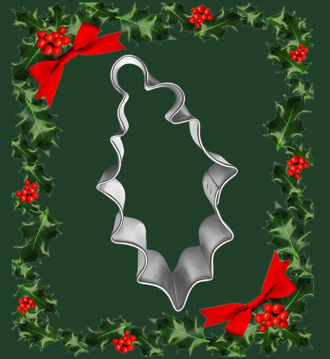 HOLLY LEAF Cookie Cutter 3 Inches - Etsy