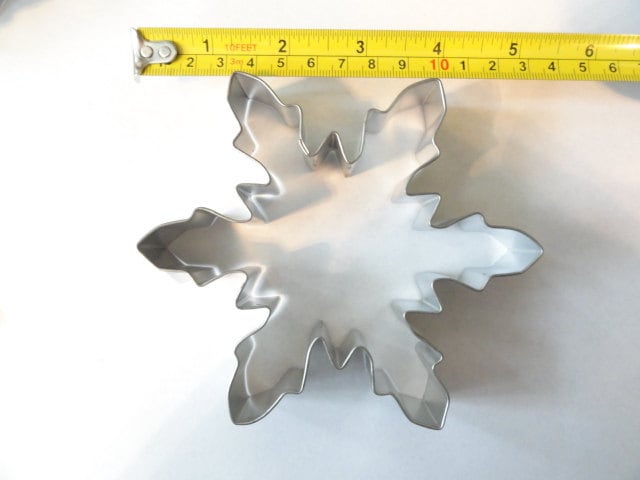 LARGE SNOWFLAKE Metal Cookie Cutter About 5 Inches 1053 - Etsy