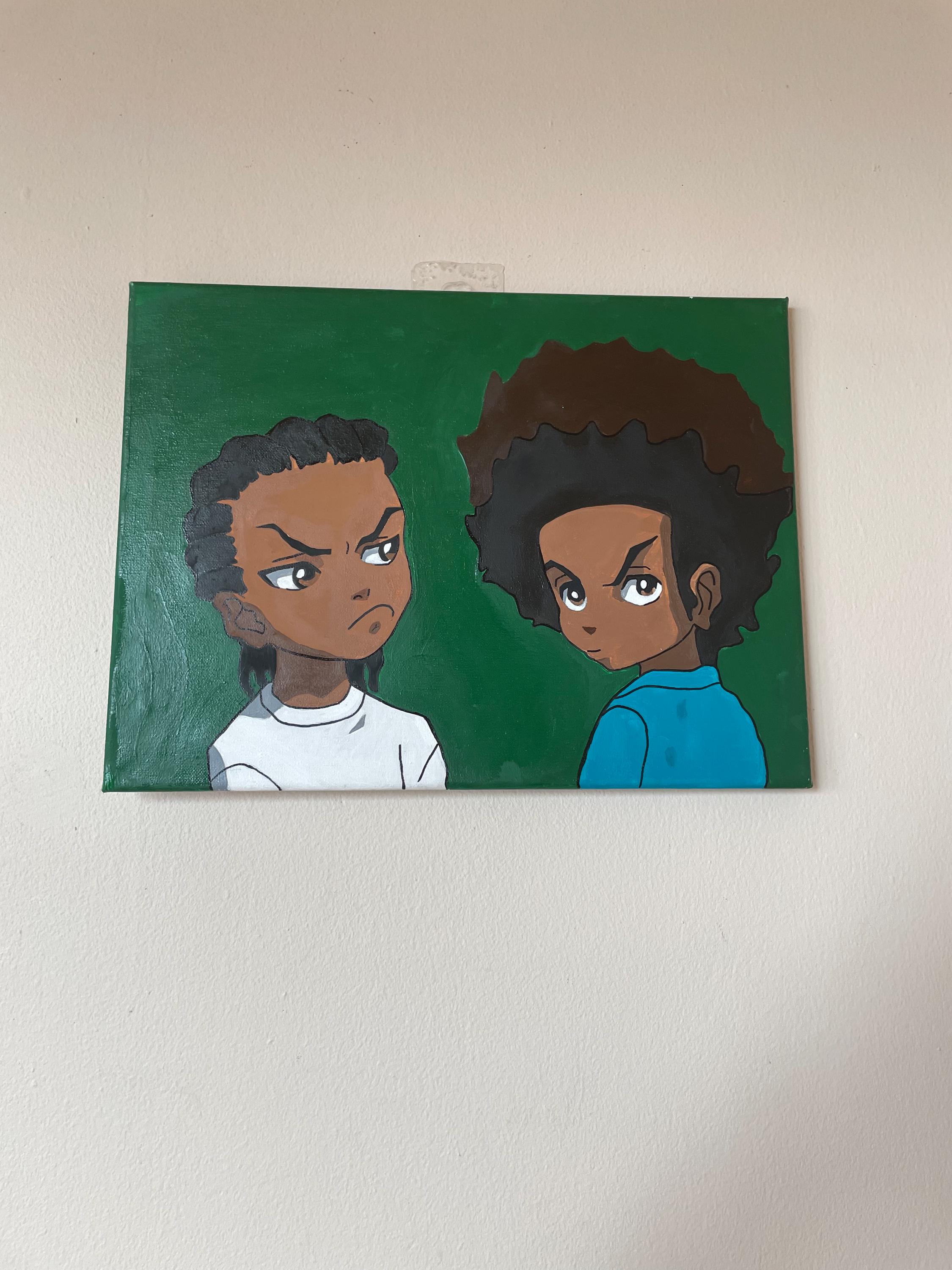 Art, Wall Art, Boondocks, Canvas Painting, Riley - Etsy