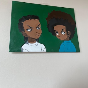 Art, Wall Art, Boondocks, Canvas Painting, Riley - Etsy