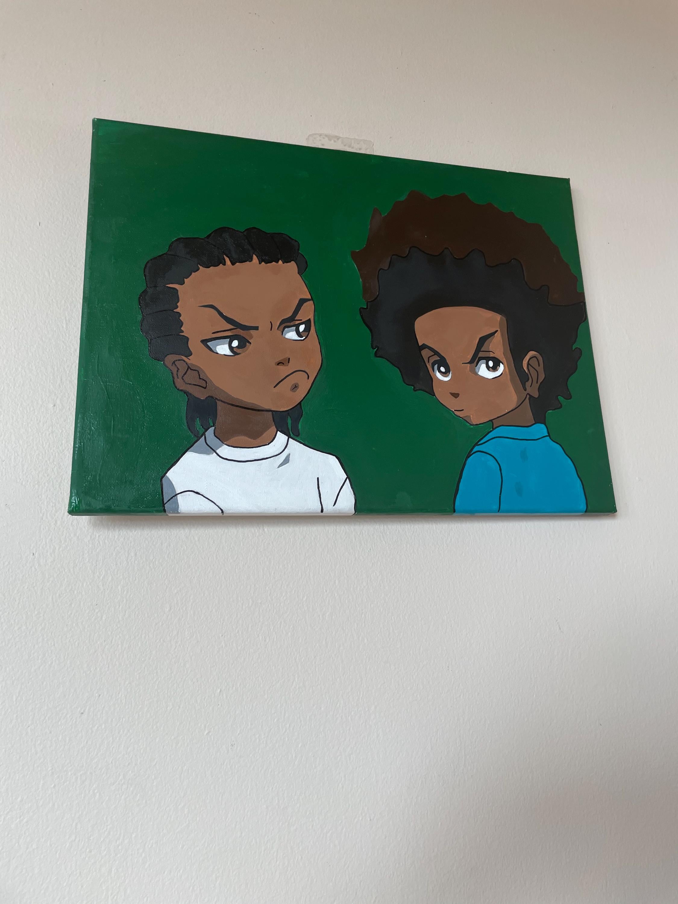 Art, Wall Art, Boondocks, Canvas Painting, Riley - Etsy