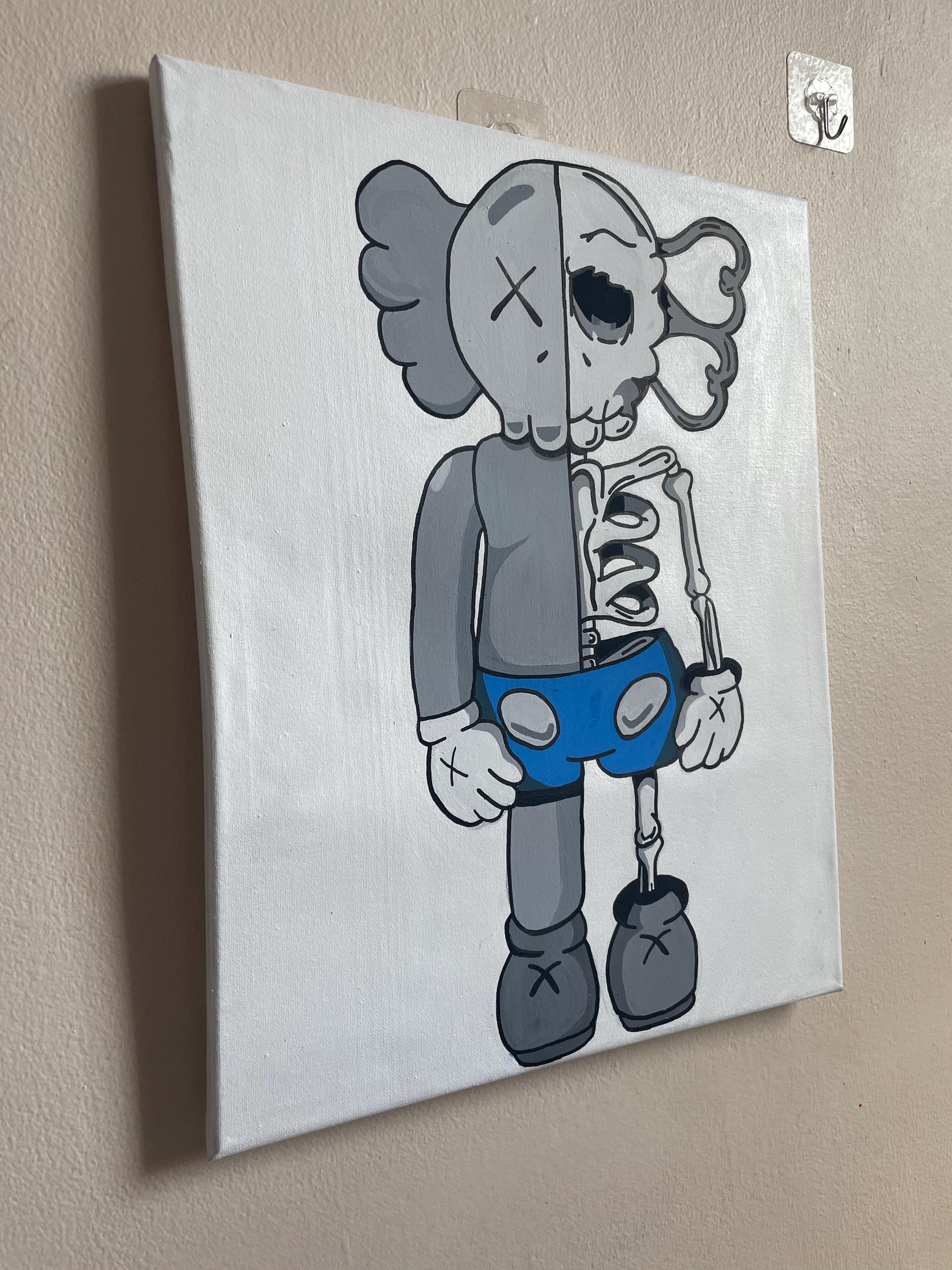 Art, Animation, Kaws, Wall Decor, Room Decor, - Etsy