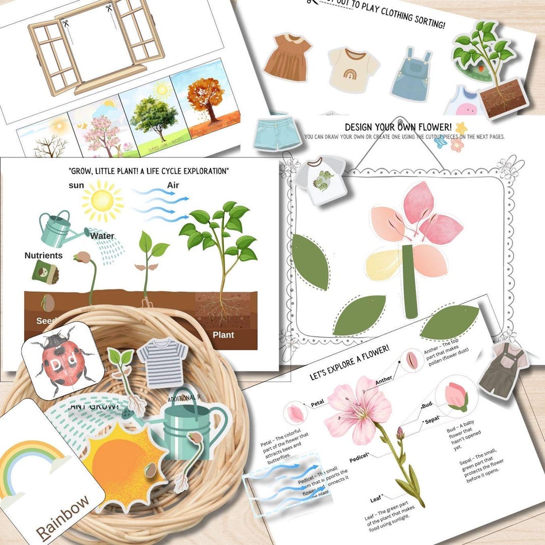 Spring Morning Basket Preschool Activities Printable Montessori ...
