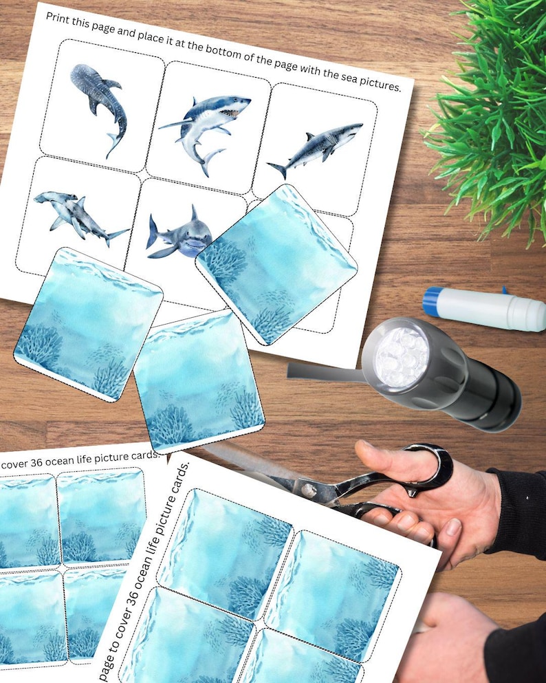 Under the Sea Flashlight Adventure, Ocean-themed Printable Game for ...