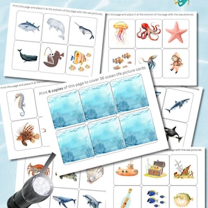 Under the Sea Flashlight Adventure, Ocean-themed Printable Game for ...