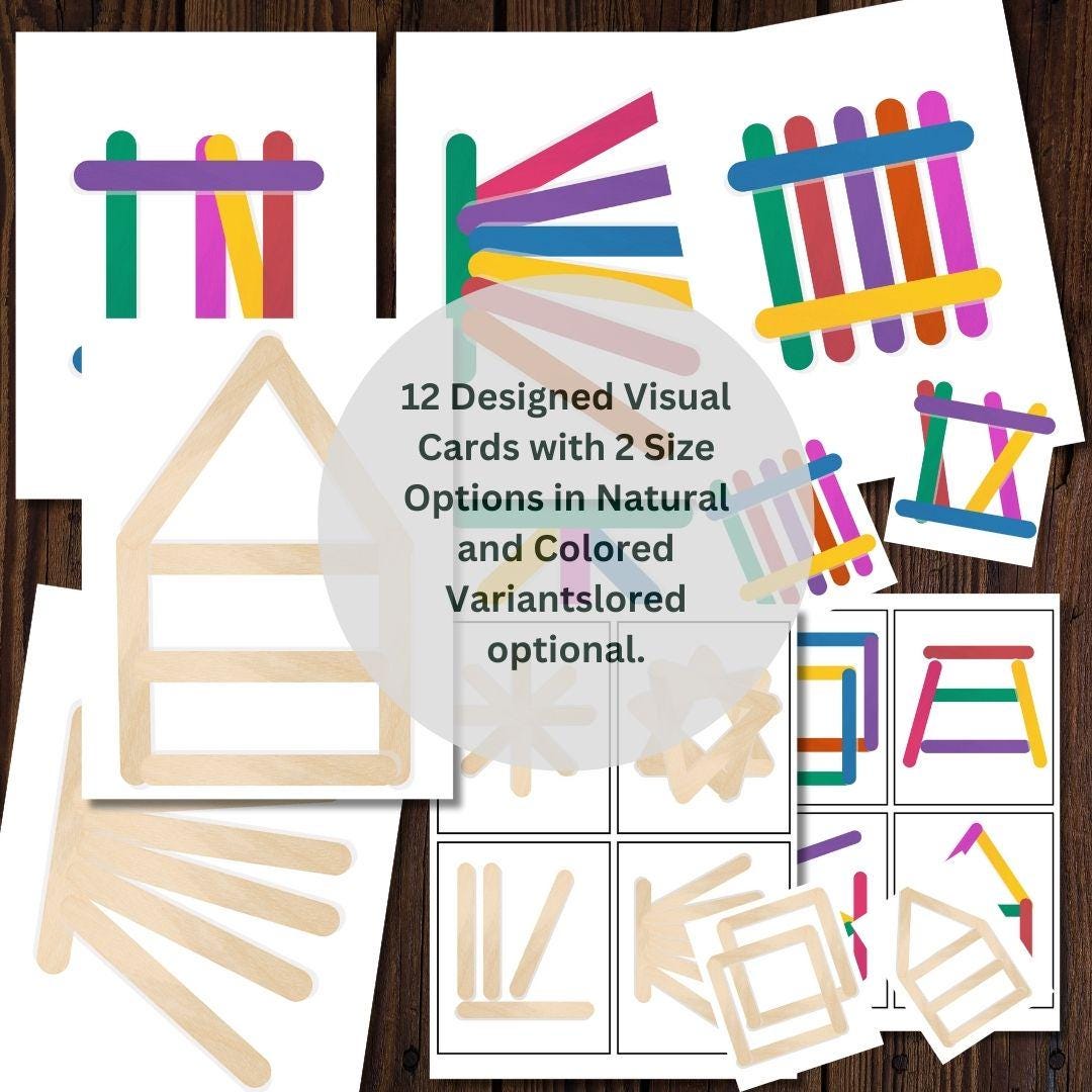 Montessori Inspired Popsicle Stick Game for Toddlers Activites ...