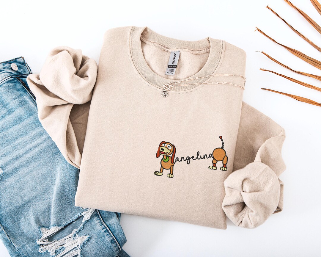 Embroidered Spring Dog Sweater, Retro Toy Tale Crewneck, Magical Theme ...