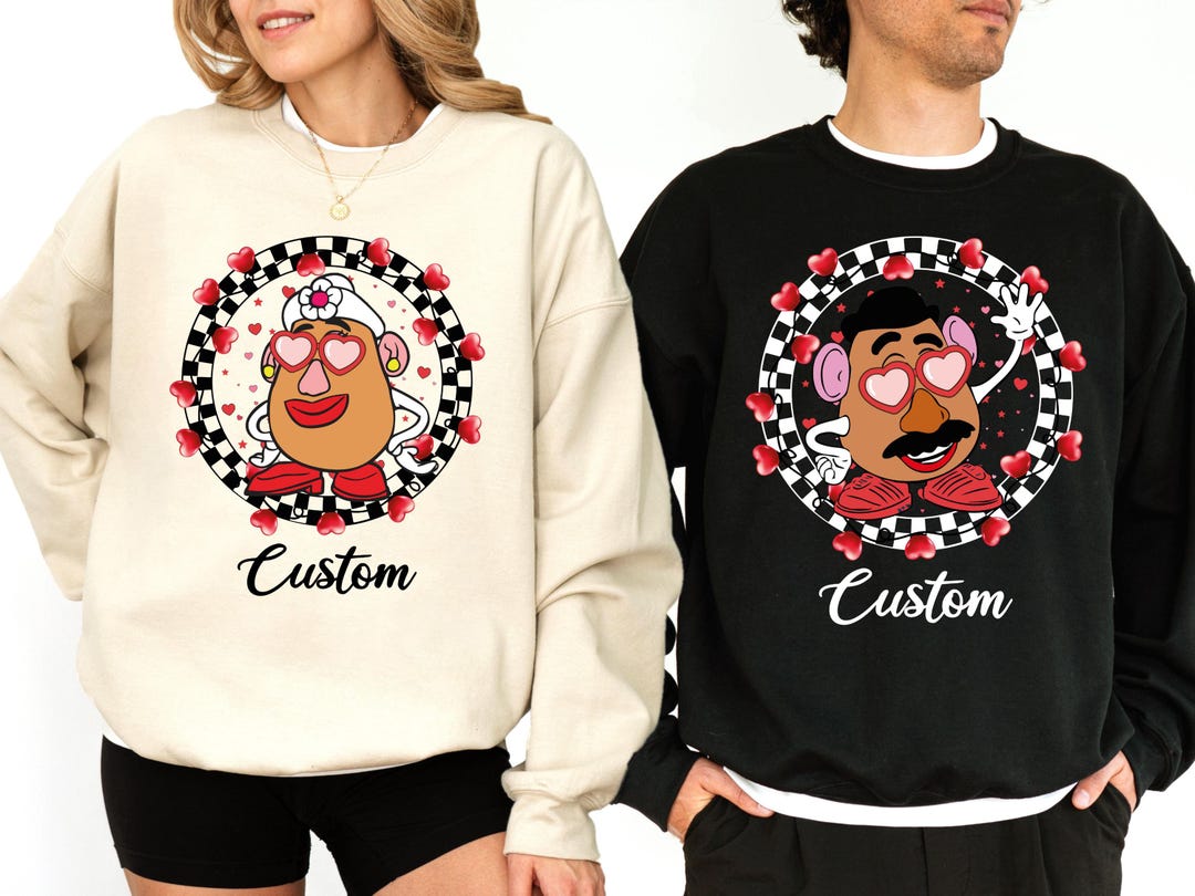 Personalized Mr Potato and Mrs Potato Sweatshirt, Disney Toy Story ...