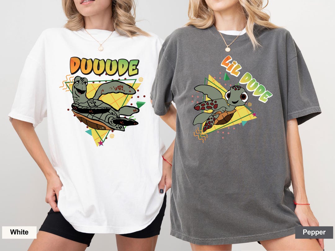 Finding Nemo Dude Lil Dude Comfort Colors® Shirt, Disney Squirt Dude T ...